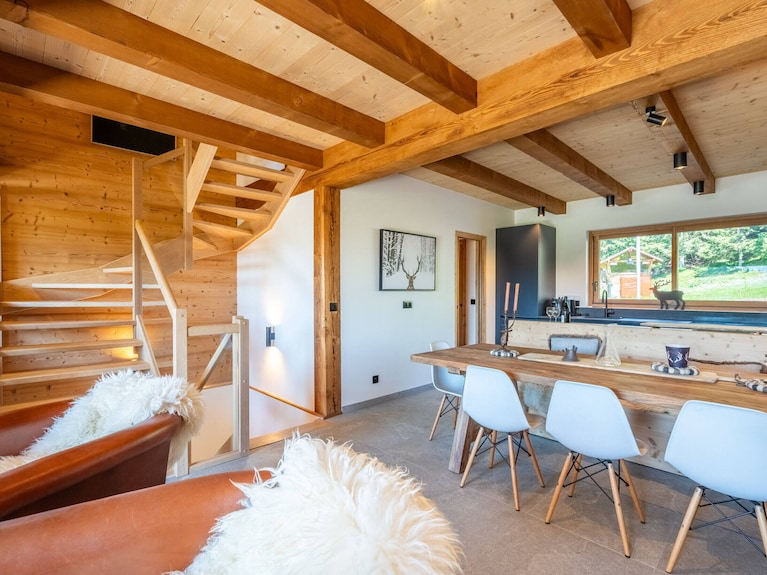Demi-chalet Ski Aux Pieds, Vue Montagne - 8 Pers. - La Clusaz