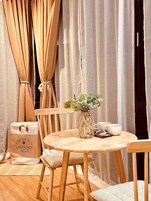 Suíte luxo, vista para o jardim