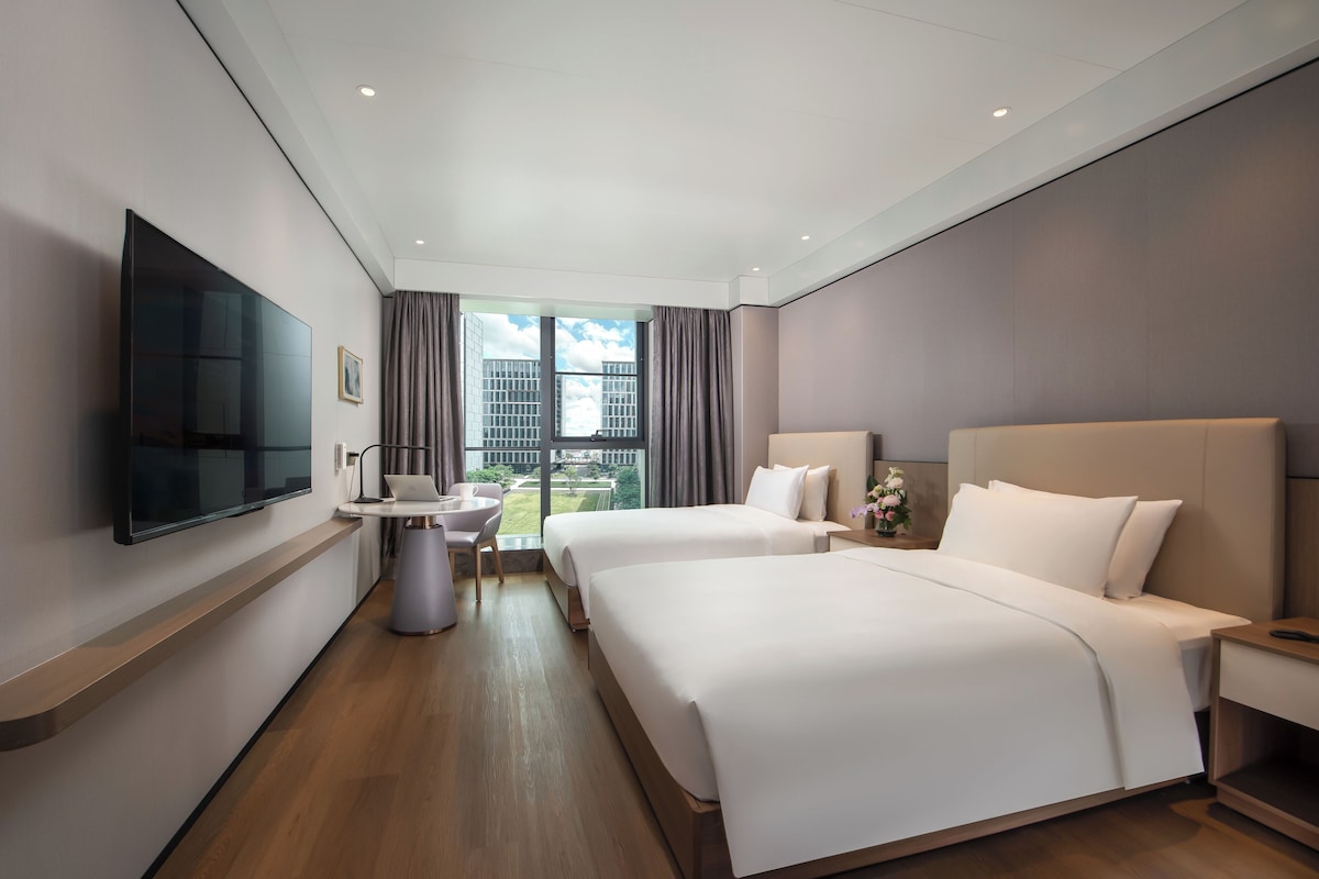 Quarto Duplo de Luxo | Wi-fi grátis, roupa de cama fornecida