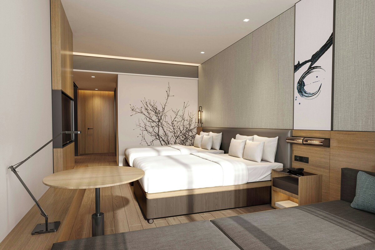 Quarto família, 1 cama King, vista para a cidade