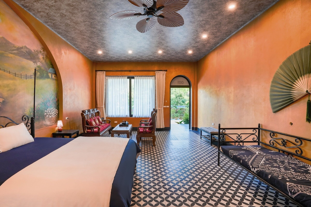Quarto luxo, vista para o jardim | Wi-Fi de cortesia