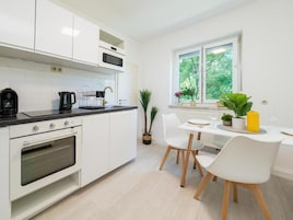 Condo luxo, sacada, vista para o jardim | Cozinha privada
