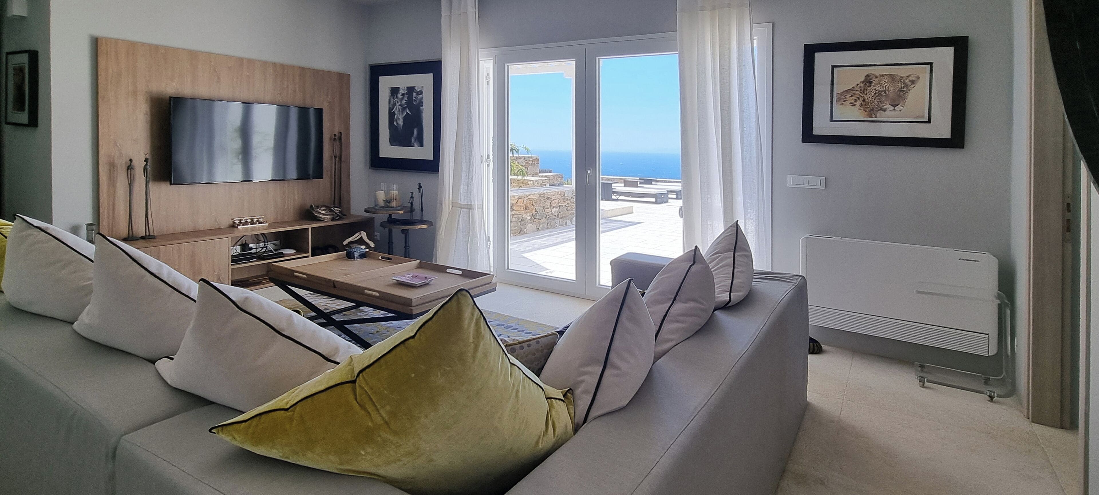 Villa de Luxo, 6 quartos, vista para o mar | Sala de estar