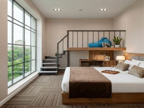 Quarto Duplo ou Twin Superior, Vista para a cidade | Lençóis de algodão egípcio, roupa de alta qualidade, edredões de penas 