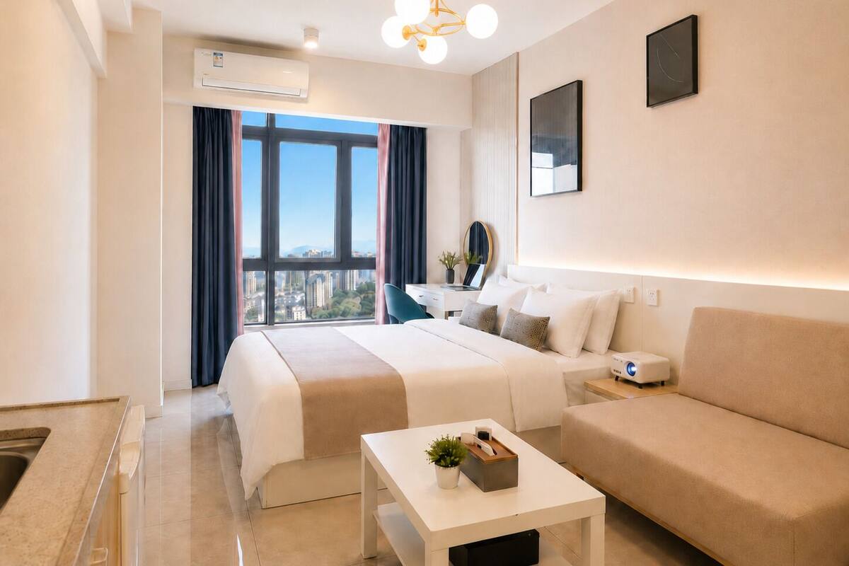 Quarto Duplo Elite, 1 cama queen-size, não fumadores, Vista para a cidade | Vista do quarto