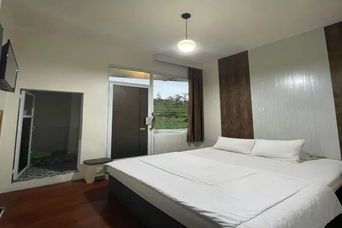 Quarto Individual Básico, vista para a montanha | Roupa de cama fornecida 