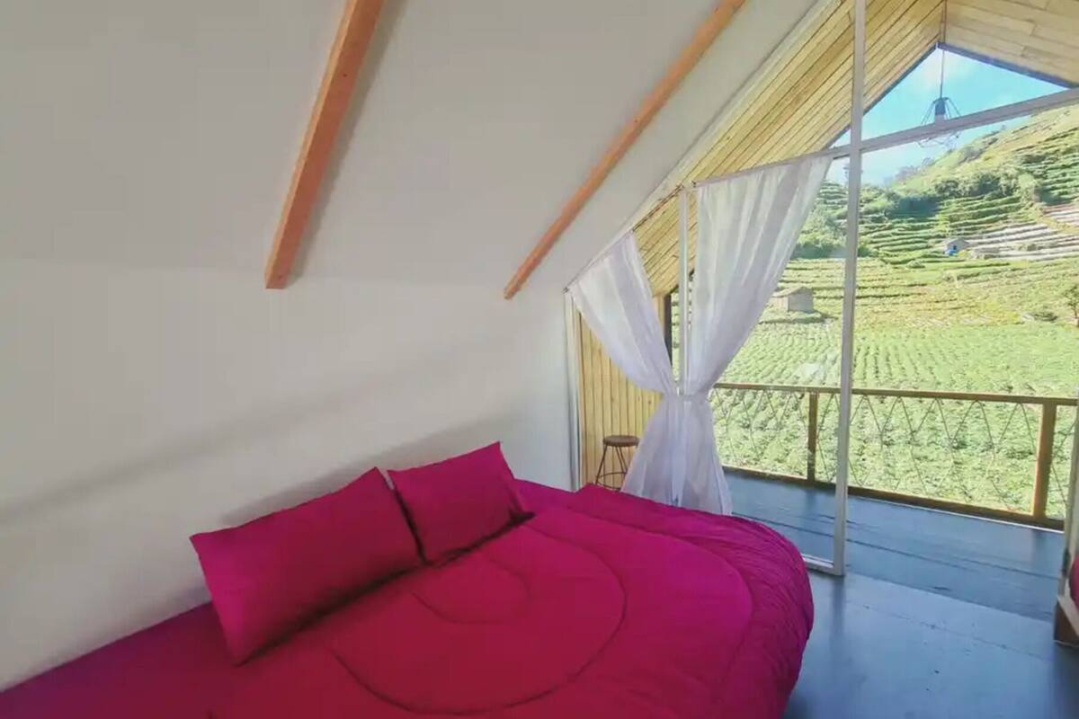 Cabana de Madeira Deluxe | Roupa de cama fornecida 