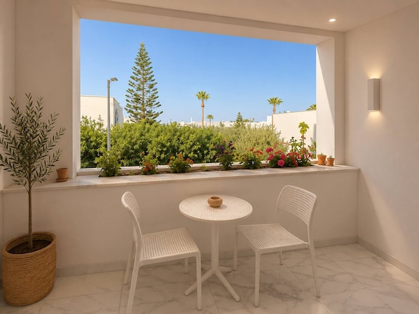 Apartamento, 1 quarto, fumadores, varanda | Refeições ao ar livre
