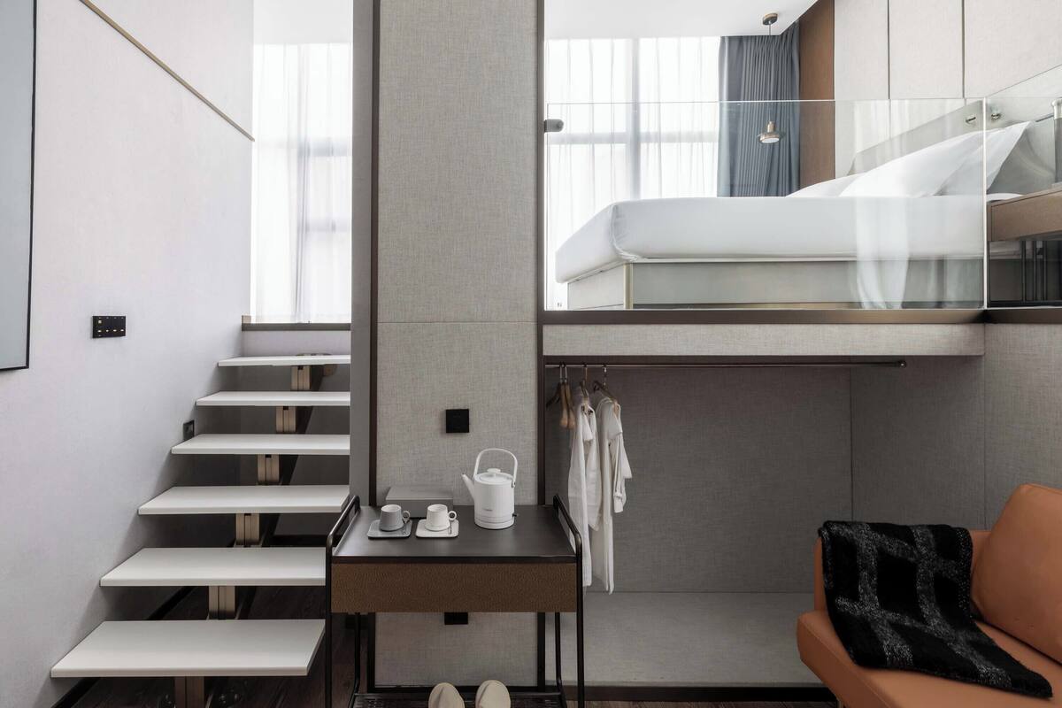 Duplex panorâmico, vista para a cidade | Vista do quarto