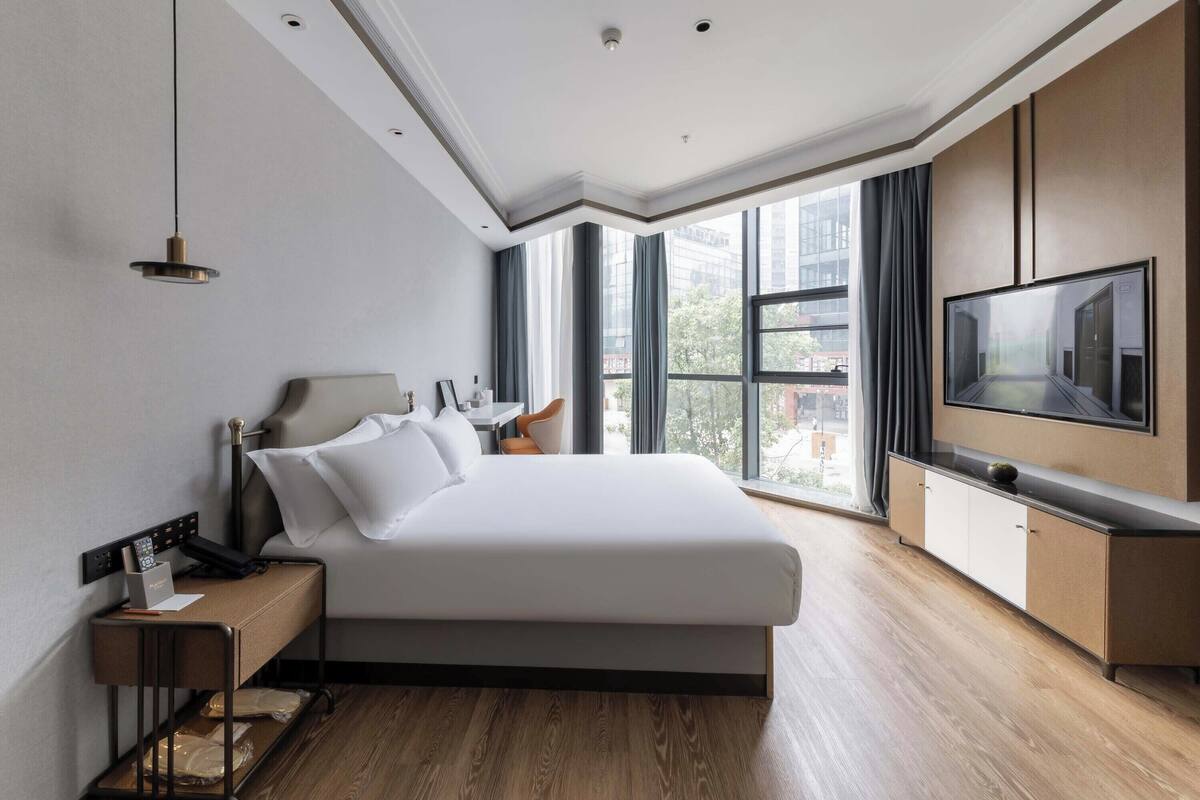 Quarto casal empresarial, vista para a cidade | Vista do quarto