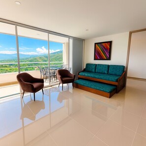 Apartamento, 2 quartos | Sala de estar