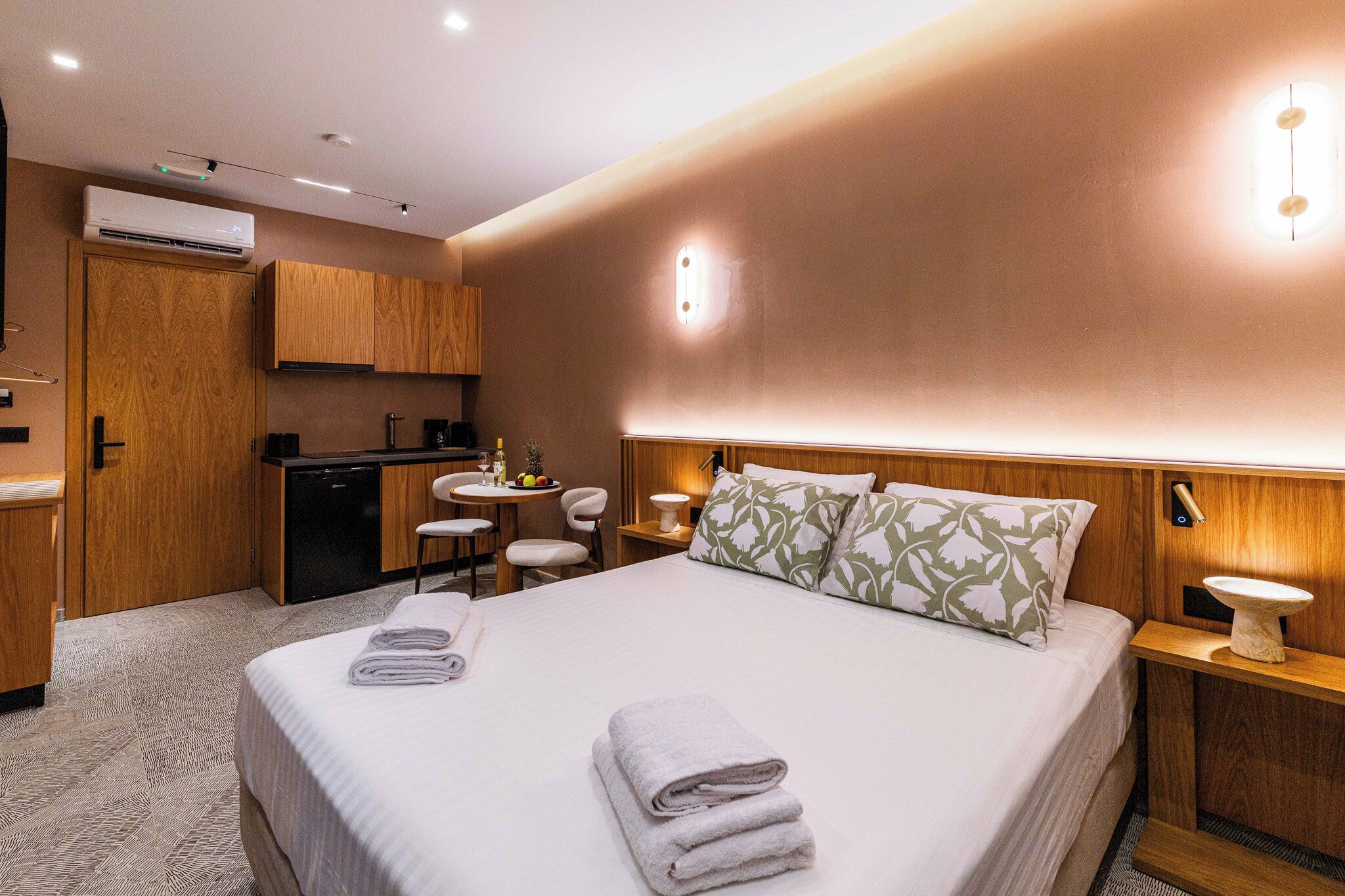 Suíte exclusiva, sacada, vista para a montanha | Roupas de cama de algodão egípcio, roupas de cama premium