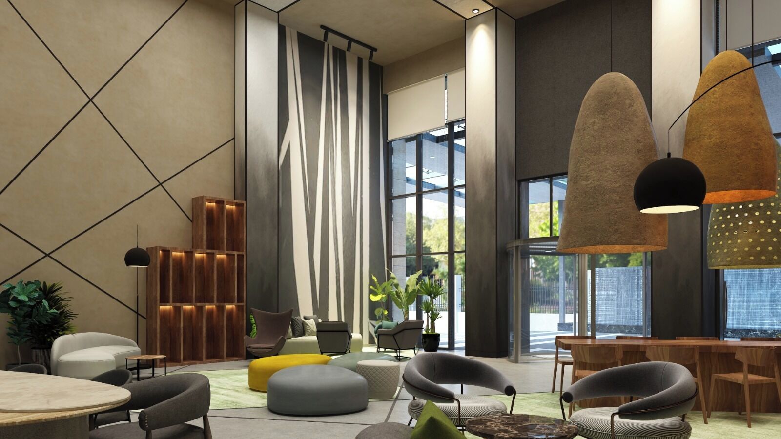 Sala de estar do lobby