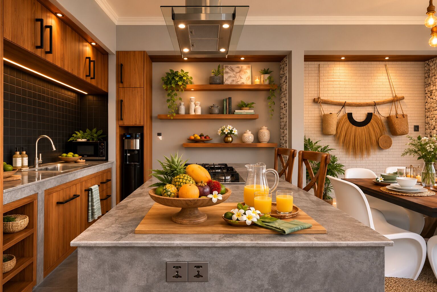 Villa Signature, pátio, vista para o pátio | Cozinha privada | Uma chaleira elétrica 