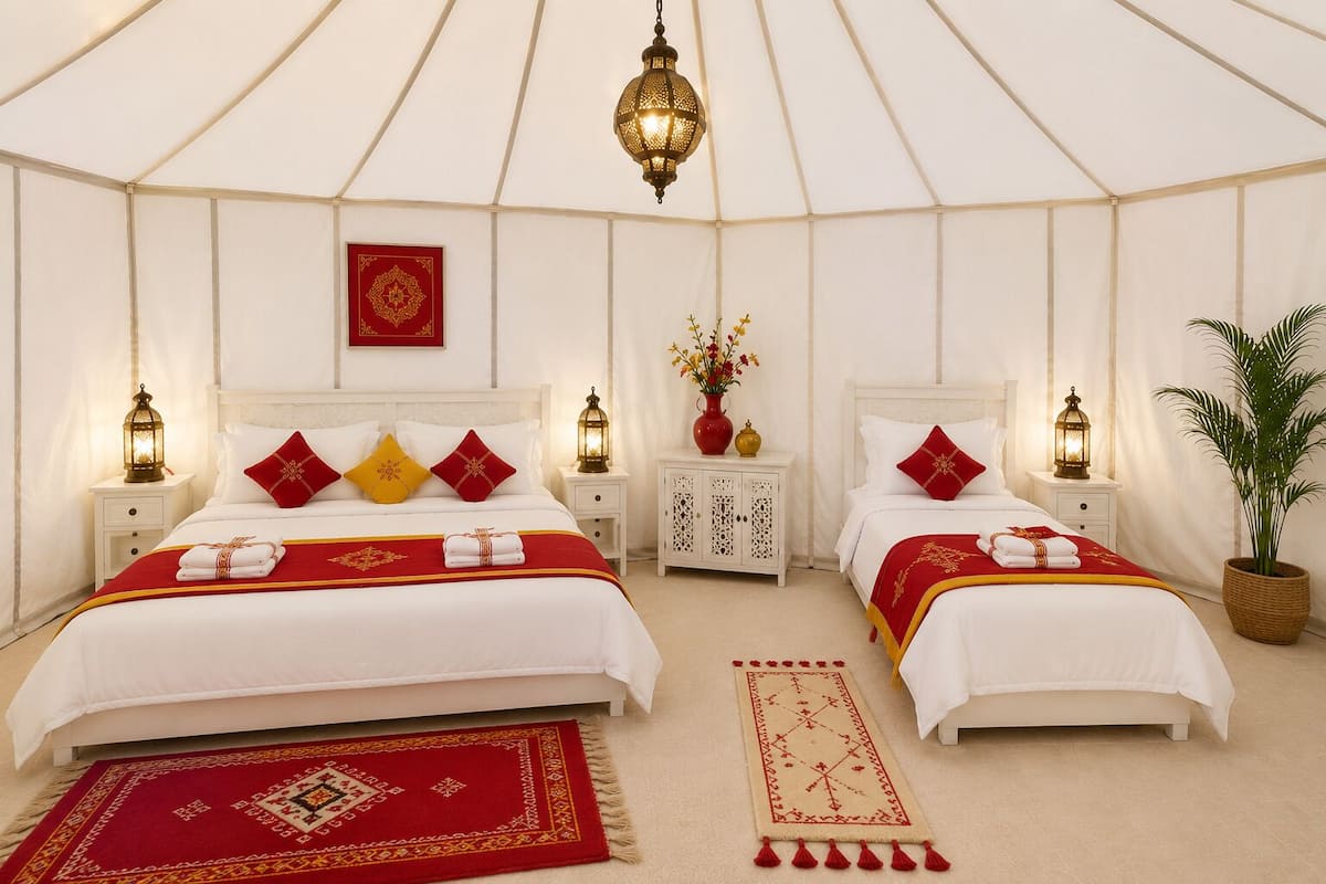 Quarto Triplo Deluxe, vista deserto | Wi-fi grátis 