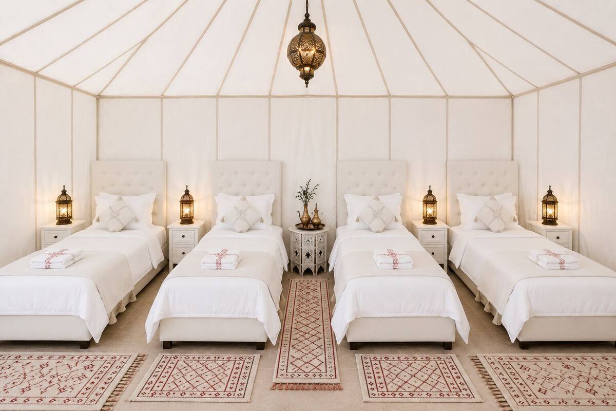 Quarto Quádruplo Deluxe, vista deserto | Wi-fi grátis 
