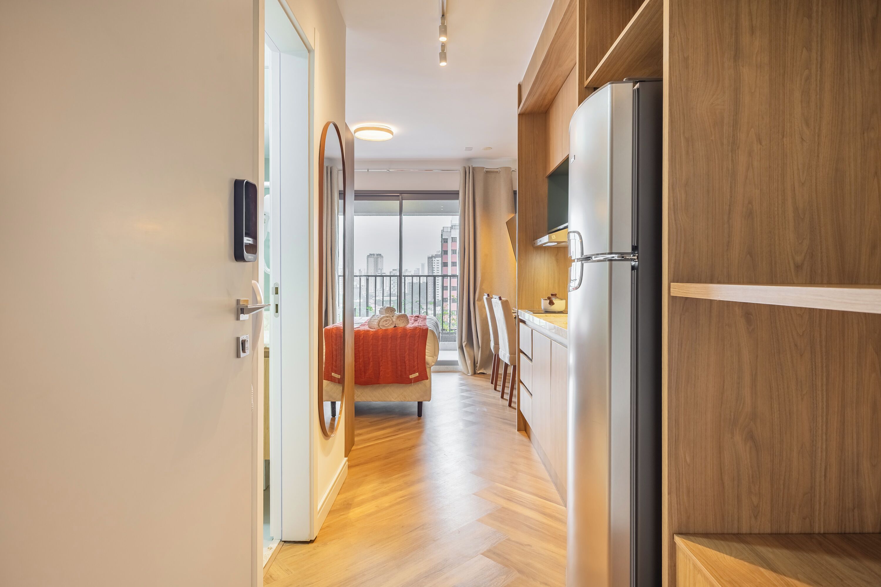 Apartamento Elite, 1 cama de casal, varanda, Vista para a cidade