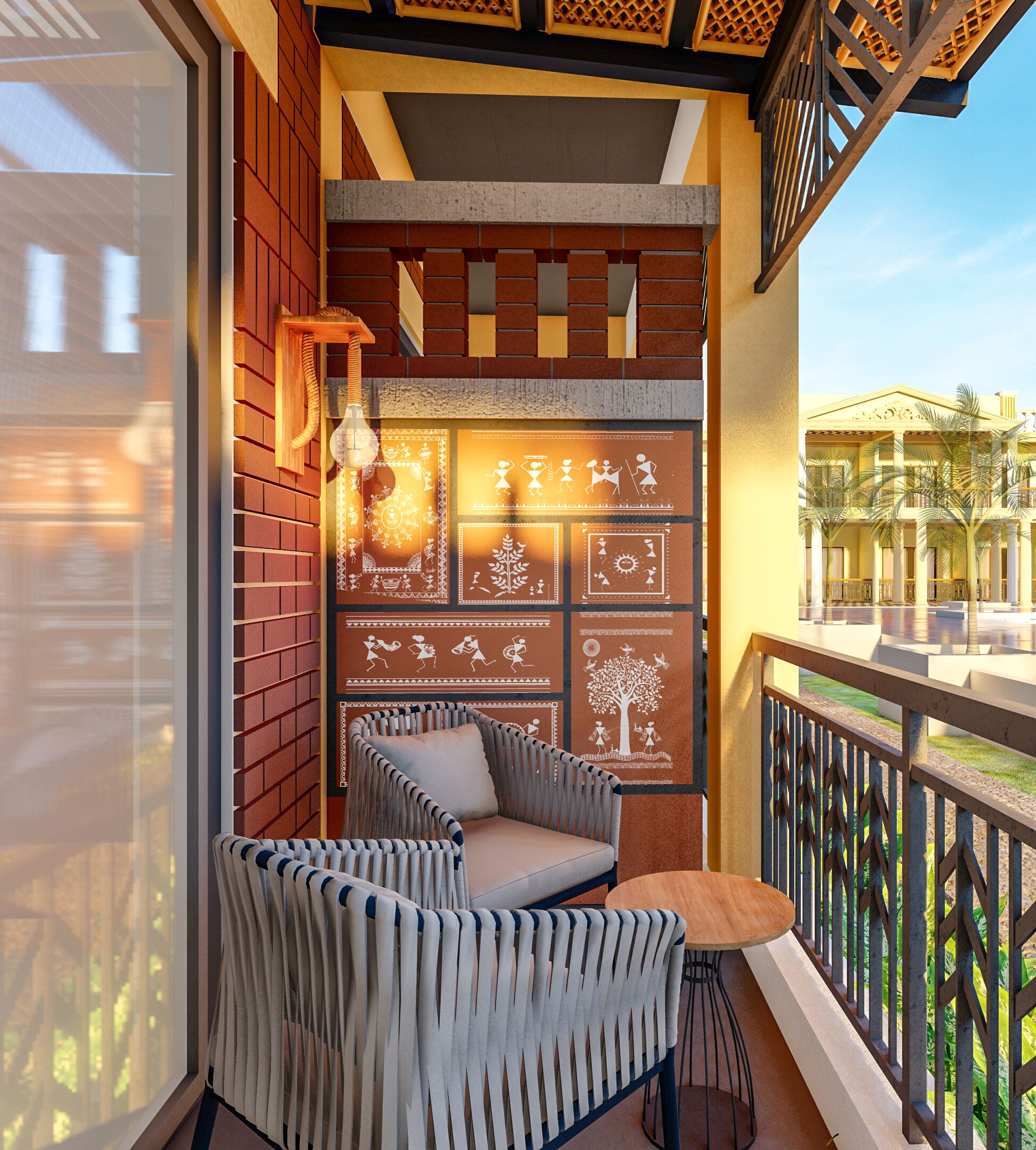 Quarto casal luxo, sacada, vista para o jardim | Área da propriedade