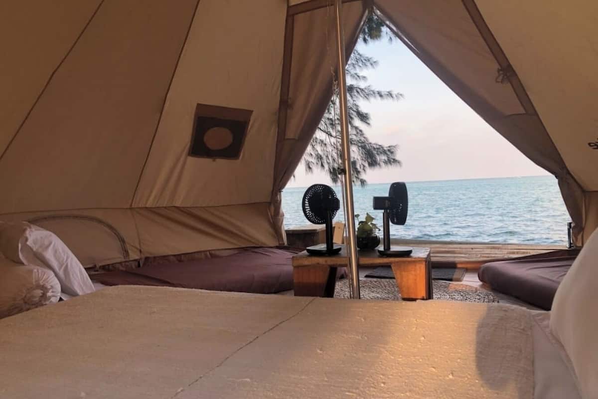 Tenda Deluxe, vista para o mar | Wi-fi grátis
