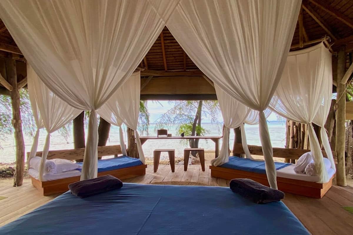 Quarto Quádruplo Familiar, vista para o mar | Wi-fi grátis