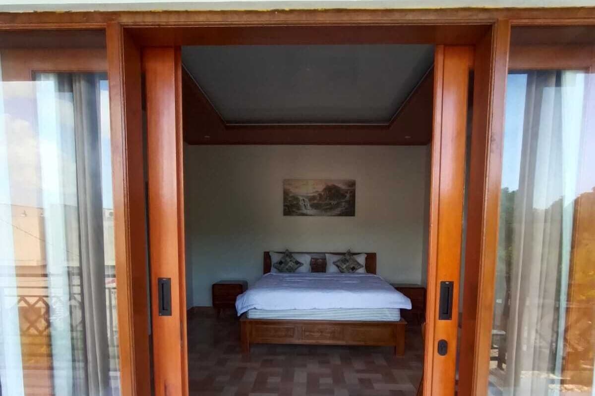 Quarto casal conforto, sacada