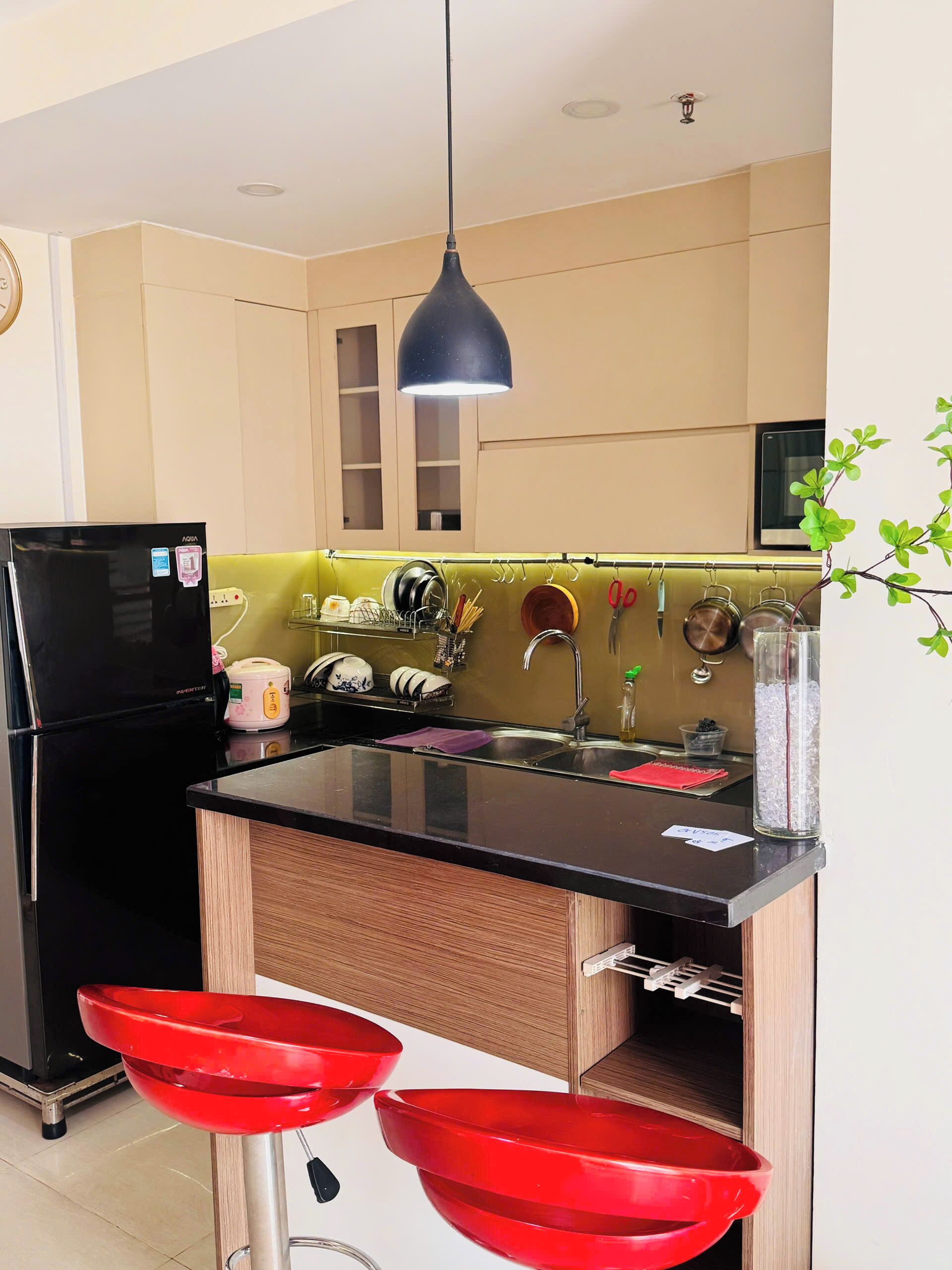 Apartamento Familiar, 2 quartos, varanda, Vista para a cidade | Cozinha privada