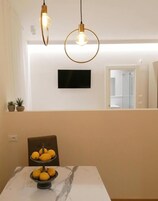 Quarto casal superior, cozinha americana | Parte interna