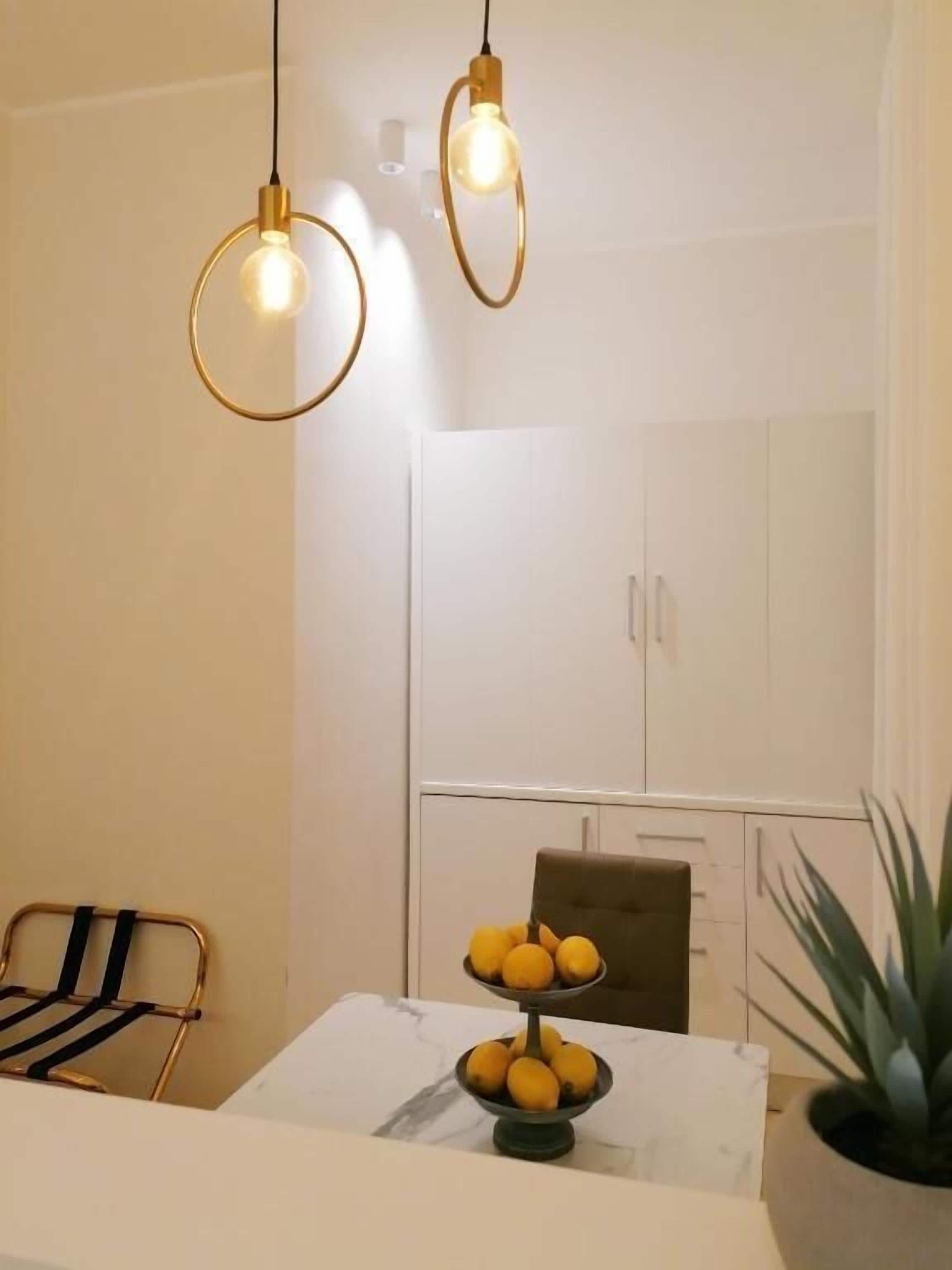 Quarto casal superior, cozinha americana | Parte interna