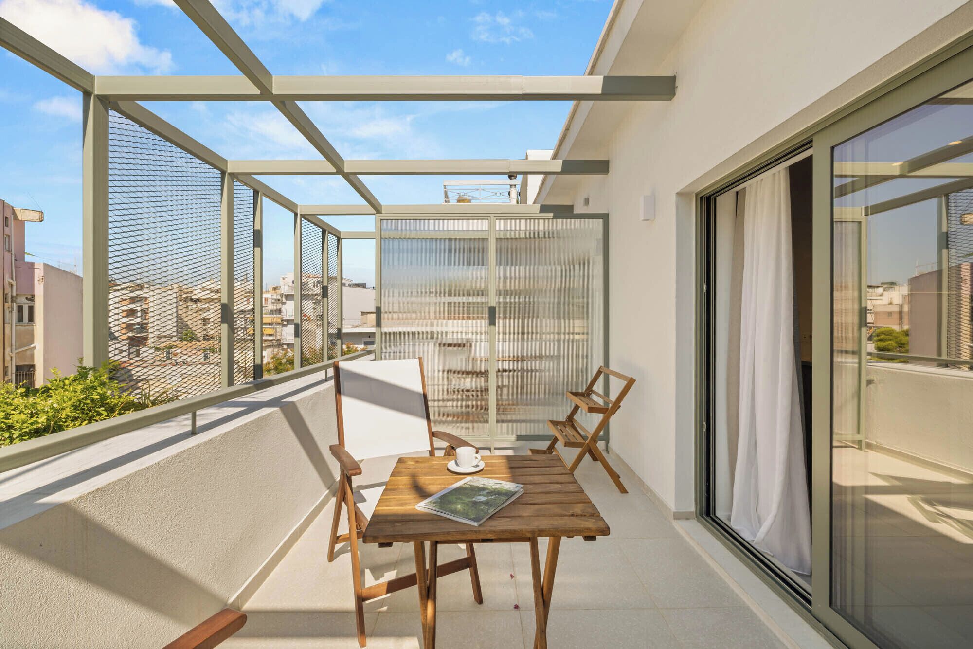 Estúdio superior, vista para a cidade | Terraço/pátio