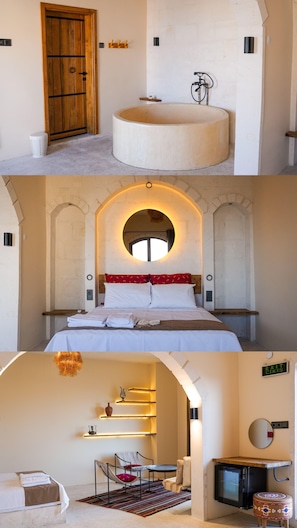 King Suite Mandara Oda Mezopotamya Manzarali | Escrivaninha, Wi-Fi de cortesia