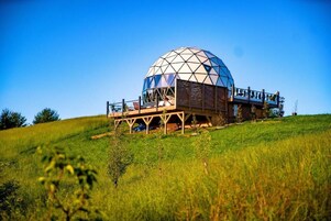 Vila luxo, sacada, vista para a montanha | Fachada
