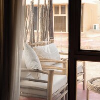 Quarto Duplo ou Twin Comfort, pátio, vista para a montanha | Terraço/pátio interior