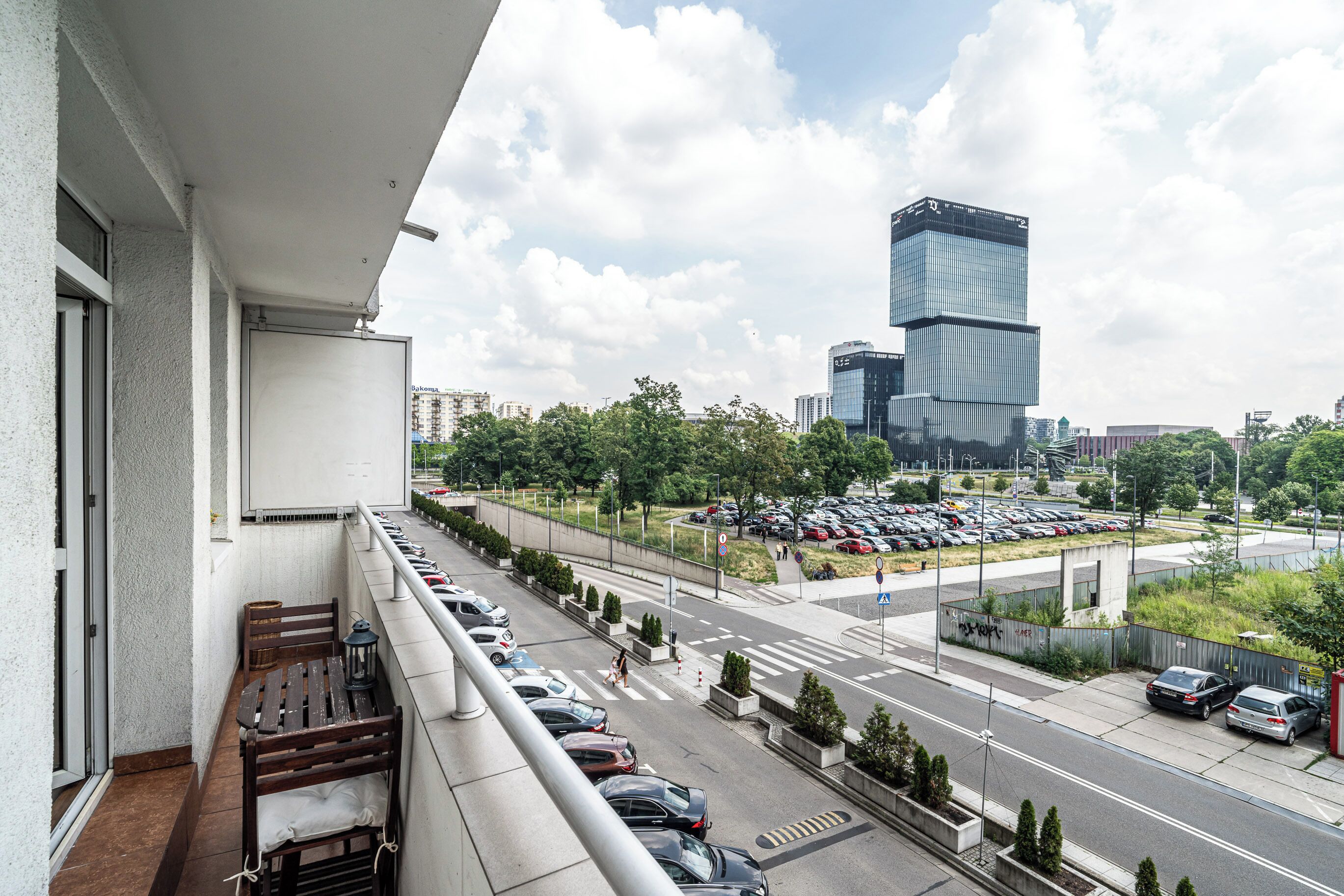 Estúdio, sacada, vista para a cidade | Sacada