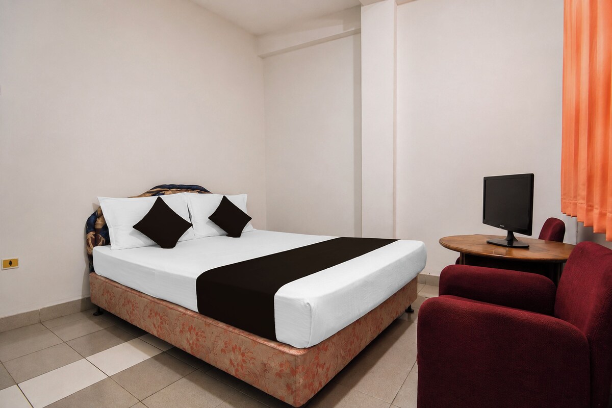 Quarto Duplo Deluxe | Wi-fi grátis, roupa de cama fornecida 