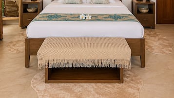 Villa Standard, vista para a praia | Roupa de alta qualidade, minibar, secretária