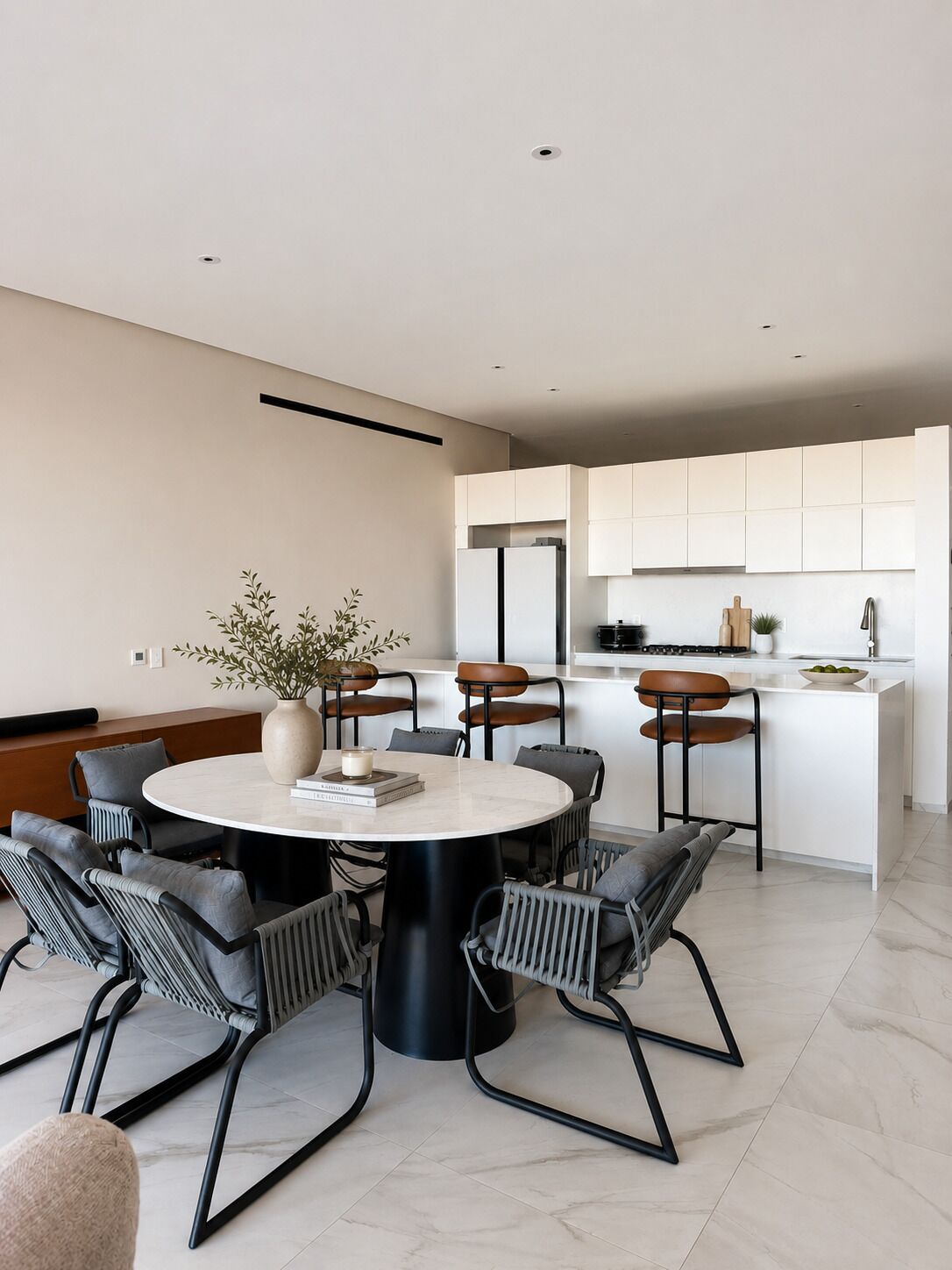 Condo superluxo, 3 quartos, sacada | Opções para refeição