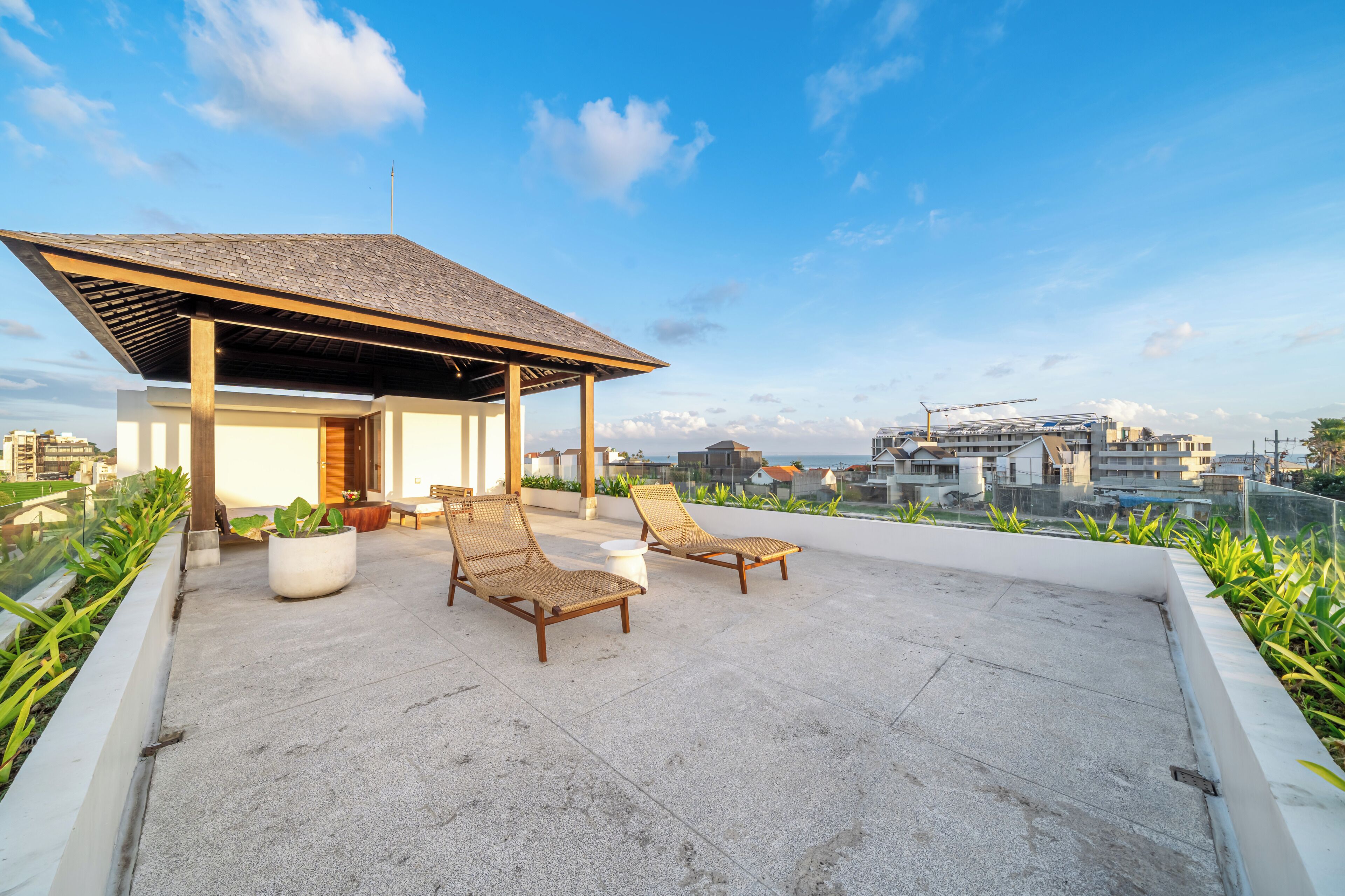 Villa Deluxe, 3 quartos, piscina privativa, vista para o jardim | Terraço/pátio interior