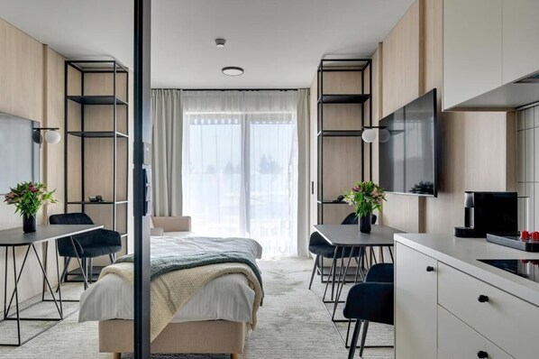 Apartamento Clássico, varanda, vista para o parque | Ferro/tábua de engomar, Wi-fi grátis