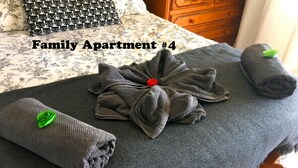 Apartamento família, 2 quartos, vista para a piscina