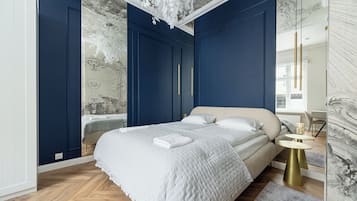 Apartamento luxo, 1 quarto | Ferros/tábuas de passar roupa, Wi-Fi de cortesia