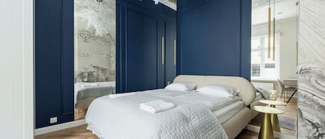 Apartamento Deluxe, 1 quarto | Ferro/tábua de engomar, Wi-fi grátis