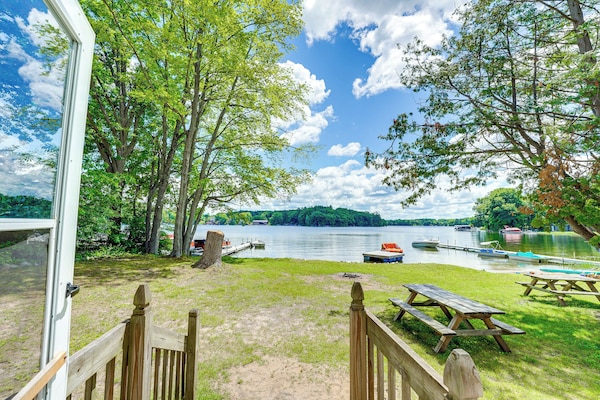 Waterfront Escape On Bass Lake: Paddle, Fish, Swim - Norman Township