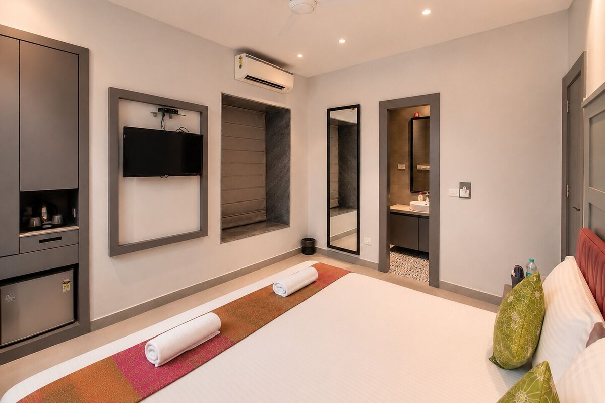 Quarto Duplo de Luxo | Roupa de alta qualidade, cortinas/cortinados opacos 