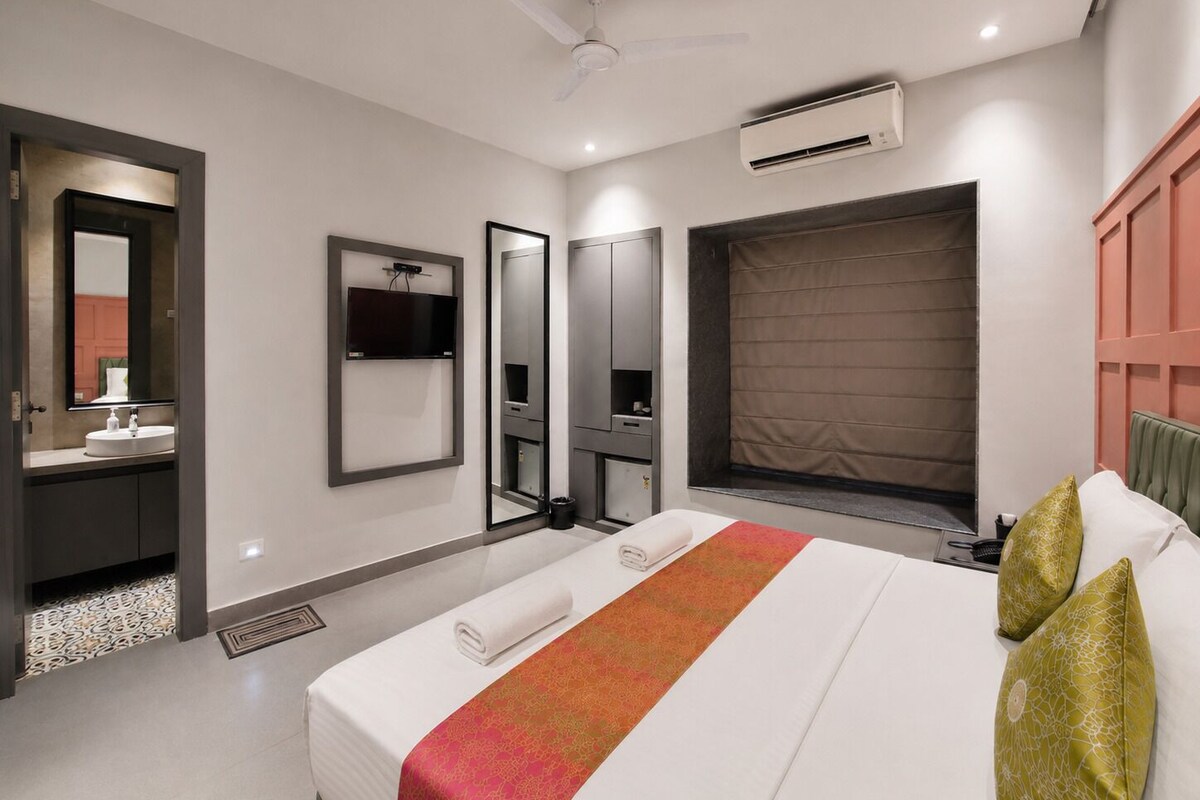 Quarto Clássico com Cama de Casal | Roupa de alta qualidade, cortinas/cortinados opacos 