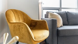 Condo superluxo, 3 quartos, vista para a cidade | Área de estar