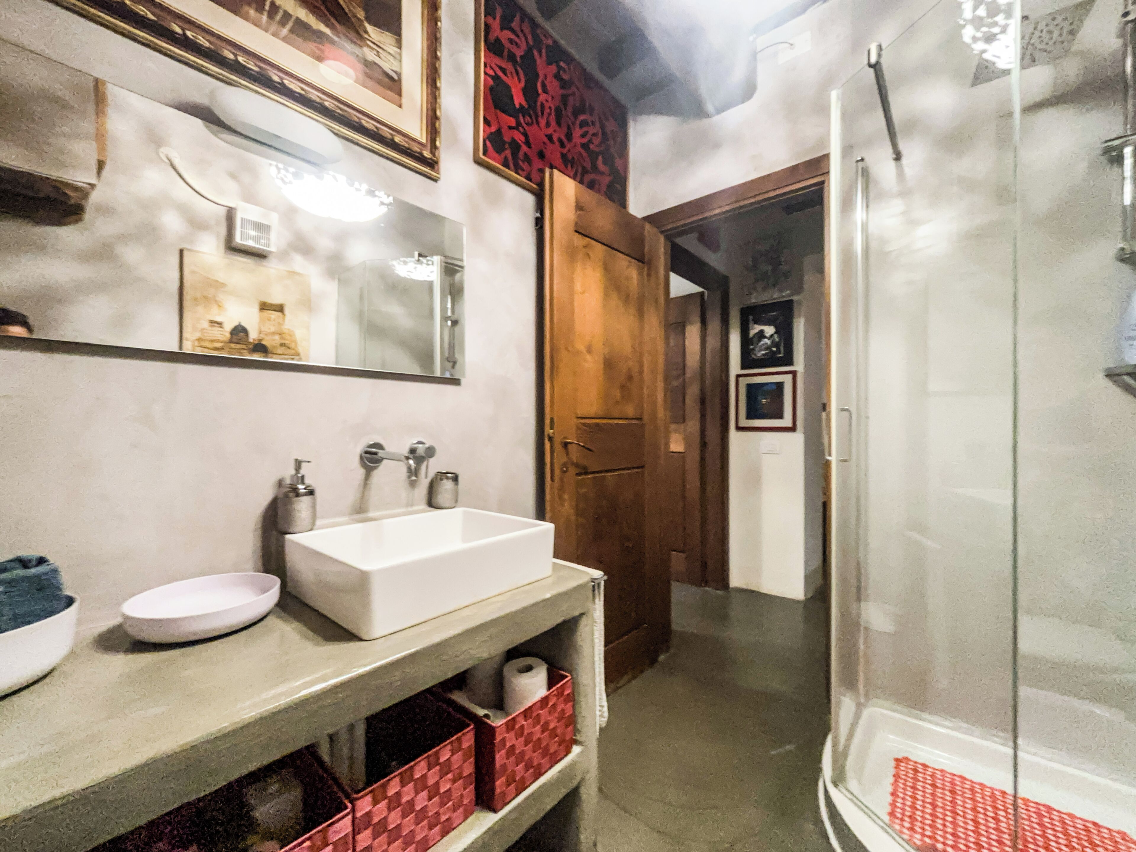 Apartamento, pátio, vista para o jardim | Casa de banho