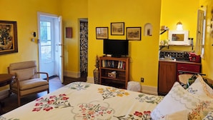 Estúdio conforto, vista para o jardim | Wi-Fi de cortesia, individualmente decorados, individualmente mobiliados