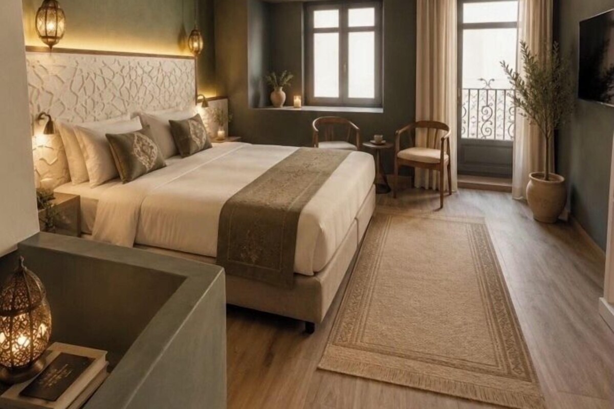 Lençóis de algodão egípcio, roupa de alta qualidade, minibar grátis 