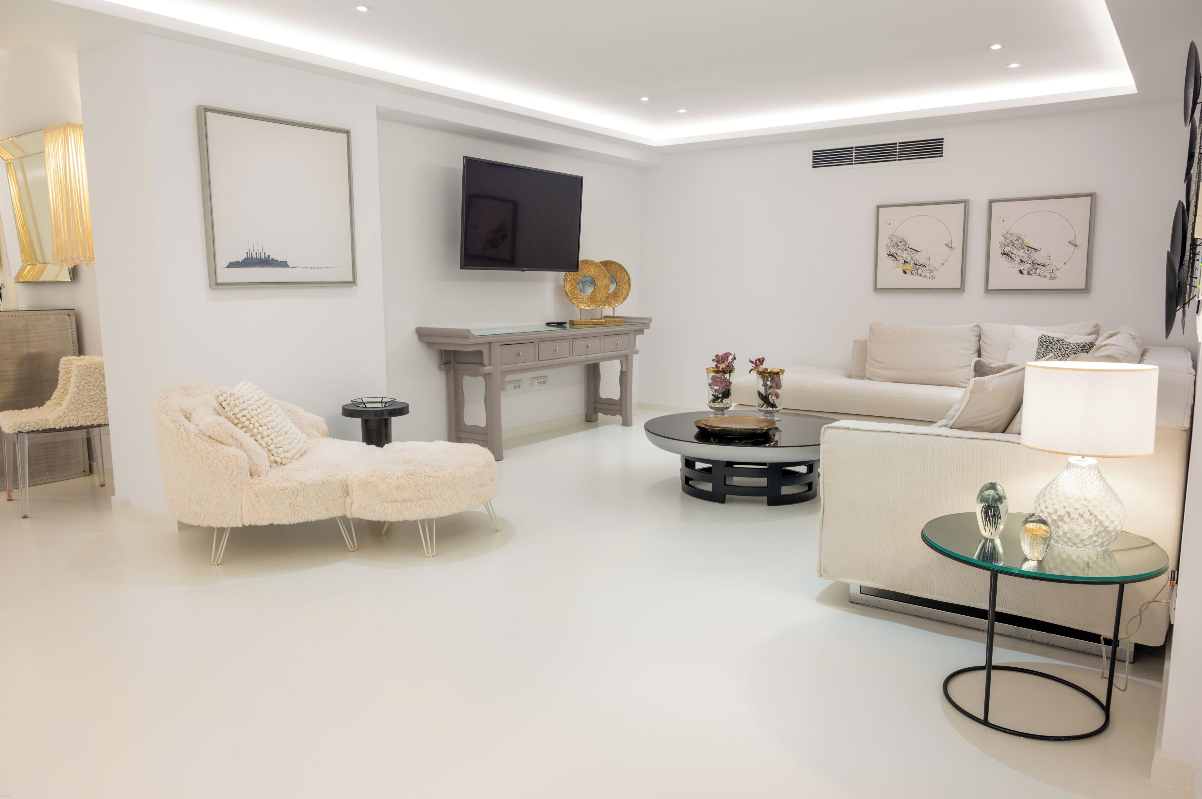 Villa de Luxo, vista para a piscina | Sala de estar