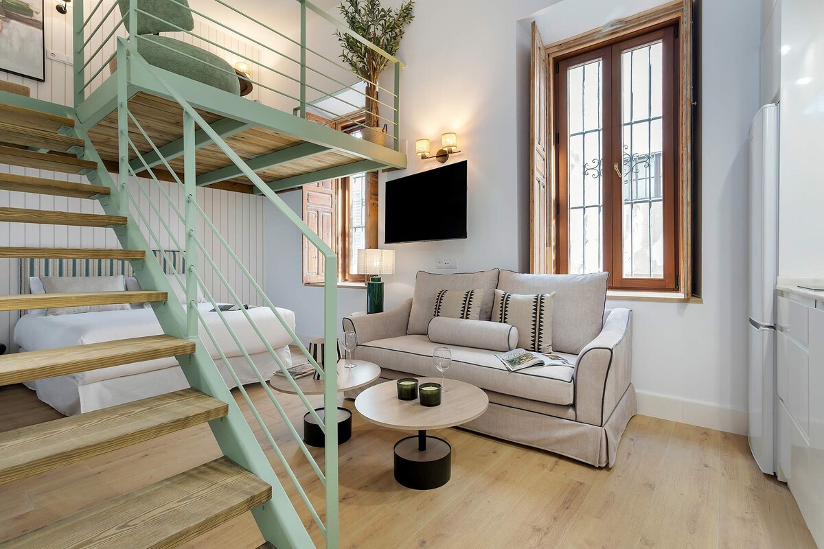Apartamento (0 Bedroom) | Sala de estar | Smart TV de 52 polegadas com canais digitais 